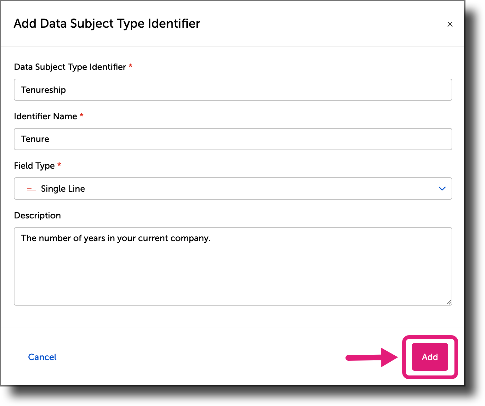Creating Custom Data Subject Type Identifiers – TrustArc Help Center