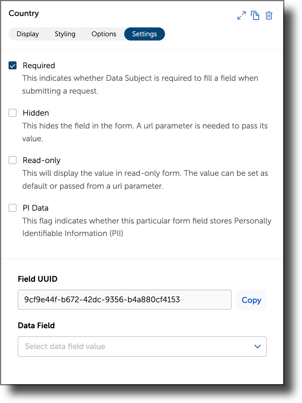 Consent Form Field Attributes – TrustArc Help Center
