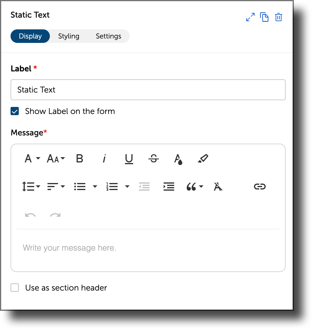 Consent Form Field Attributes – TrustArc Help Center
