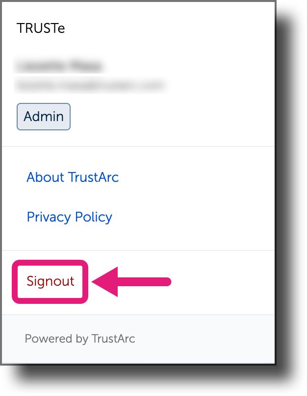 Logging In to Your Consent Manager Account – TrustArc Help Center