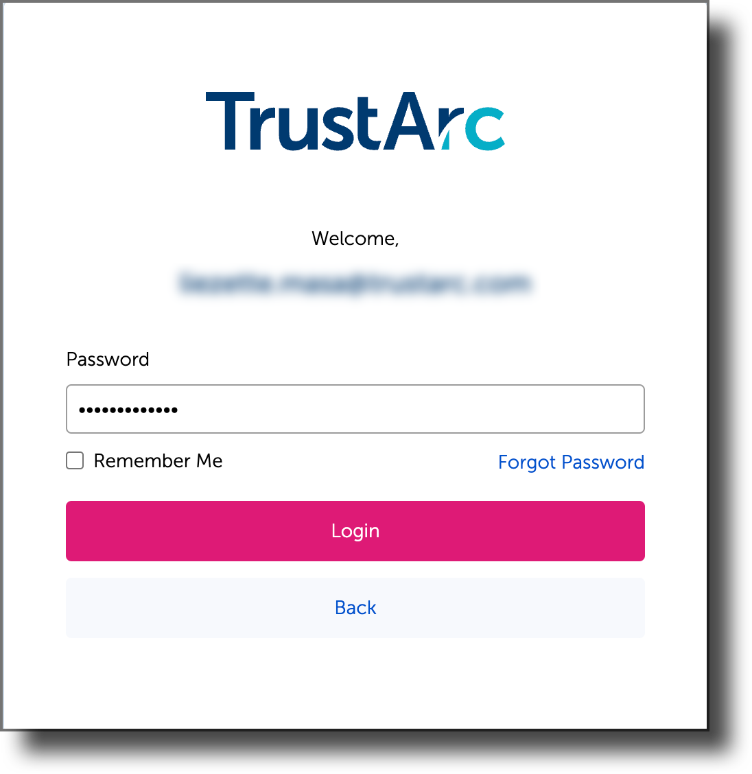 Logging In to Your Consent Manager Account – TrustArc Help Center