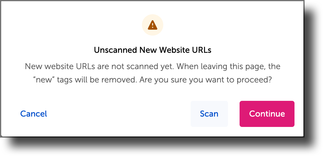 Scanning Newly Added Web URLs – TrustArc