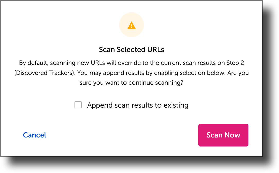 Scanning Newly Added Web URLs – TrustArc