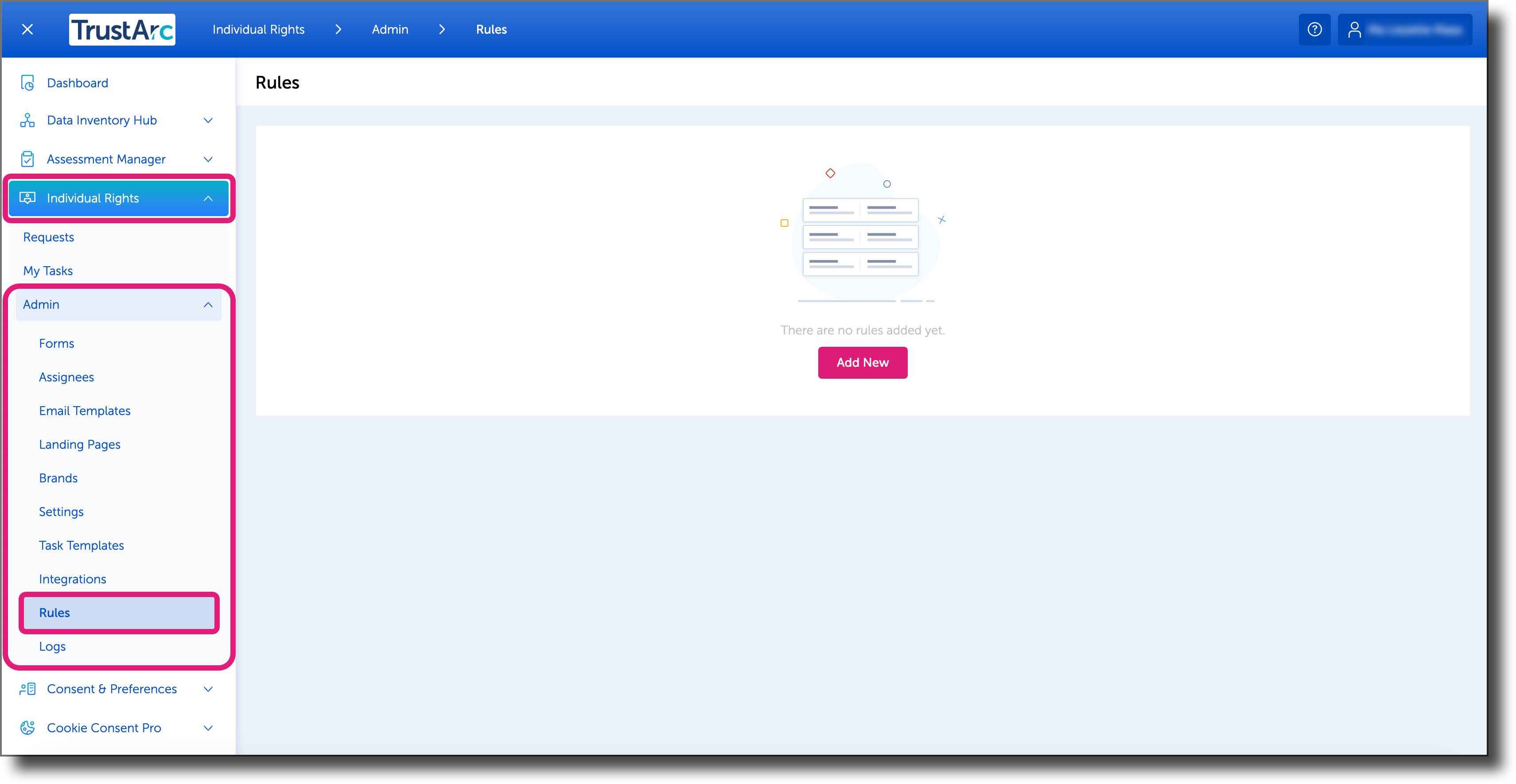 Rules Page – TrustArc