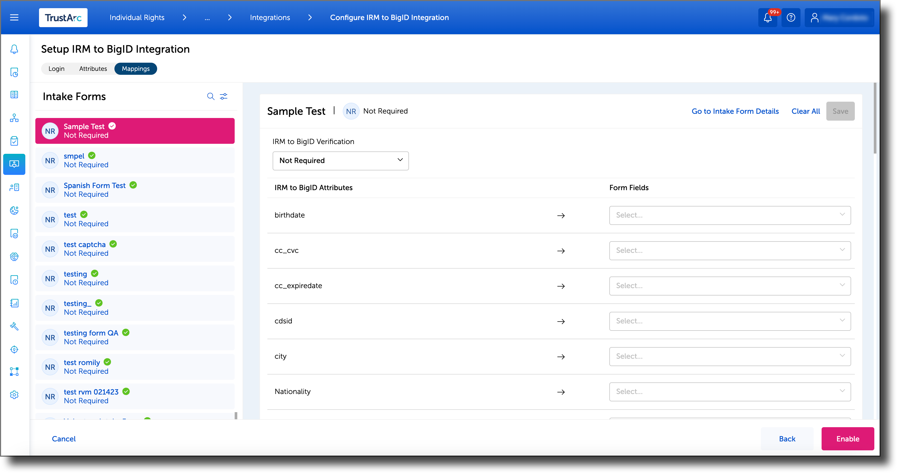 BigID Integration – TrustArc
