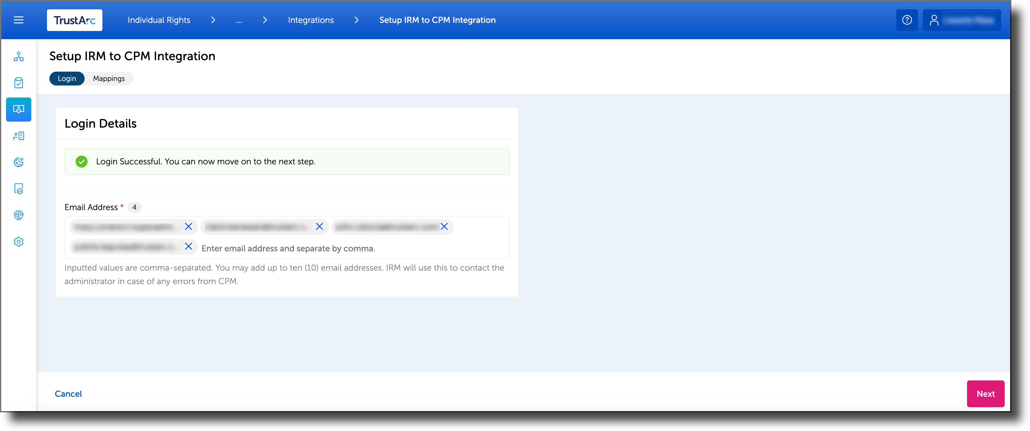 IRM to CPM Integration – TrustArc