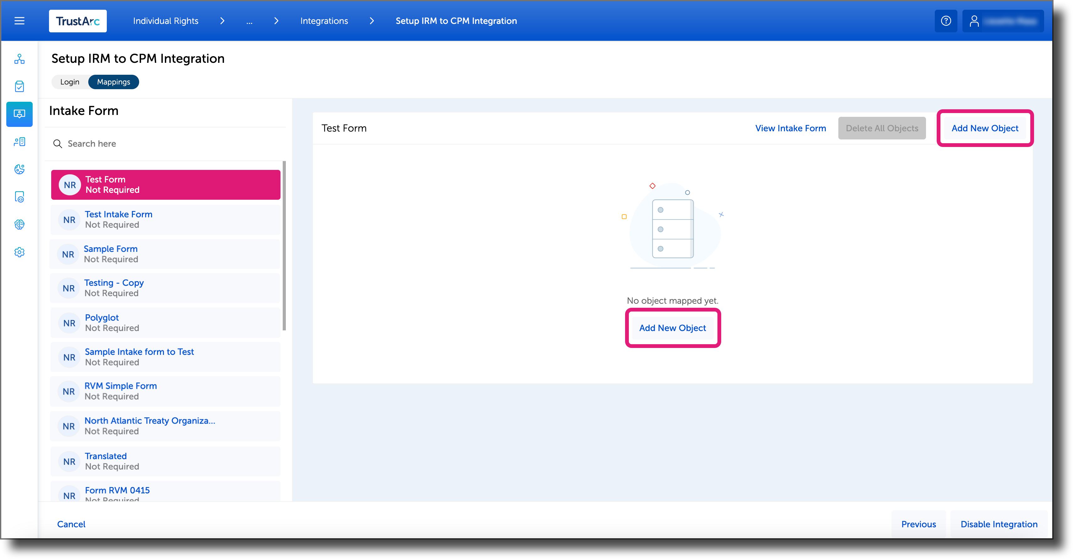 IRM to CPM Integration – TrustArc