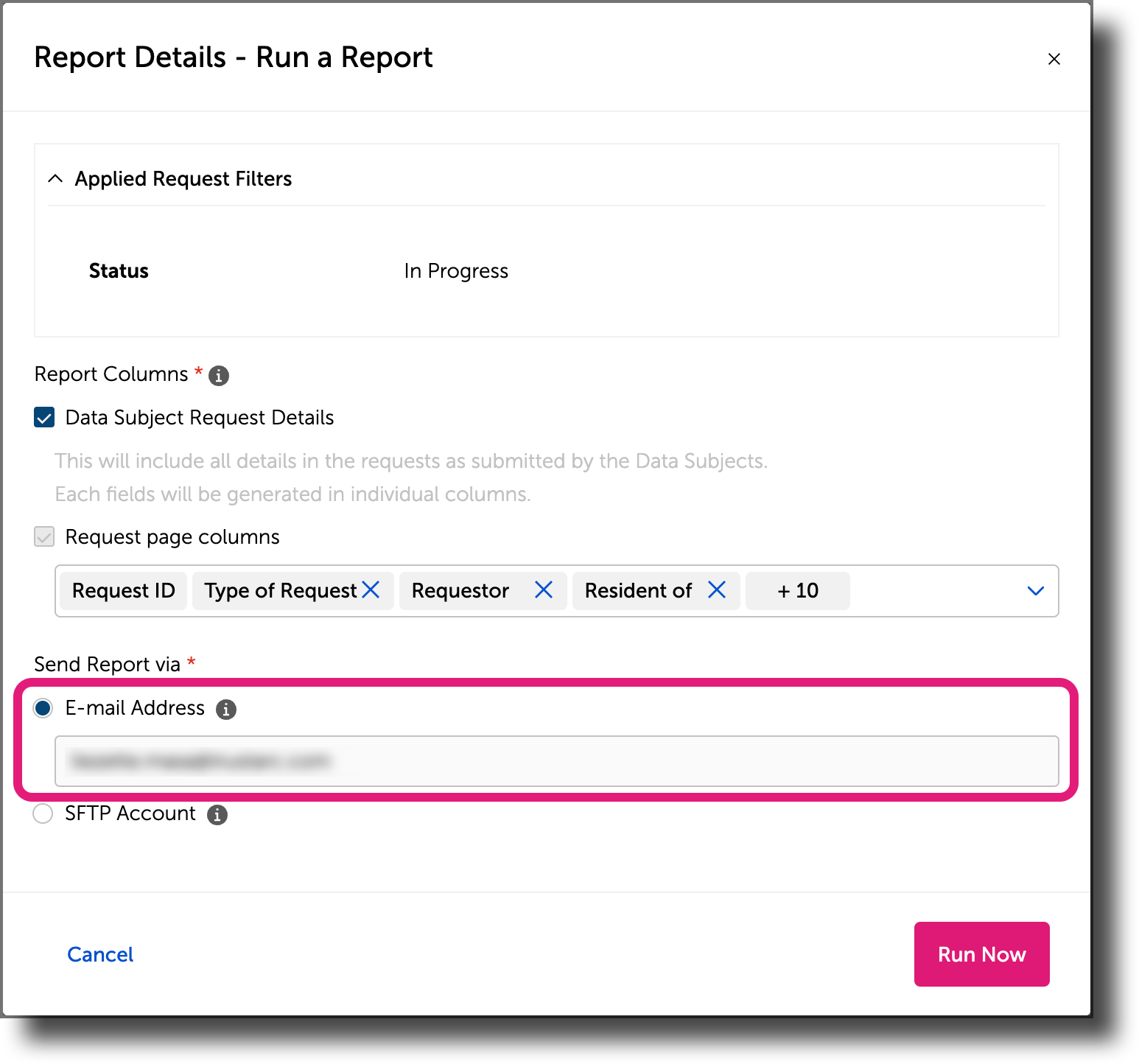Generating and Scheduling Reports – TrustArc