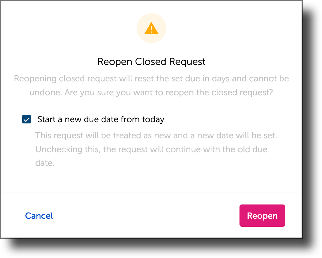 Reopening Closed Requests – TrustArc