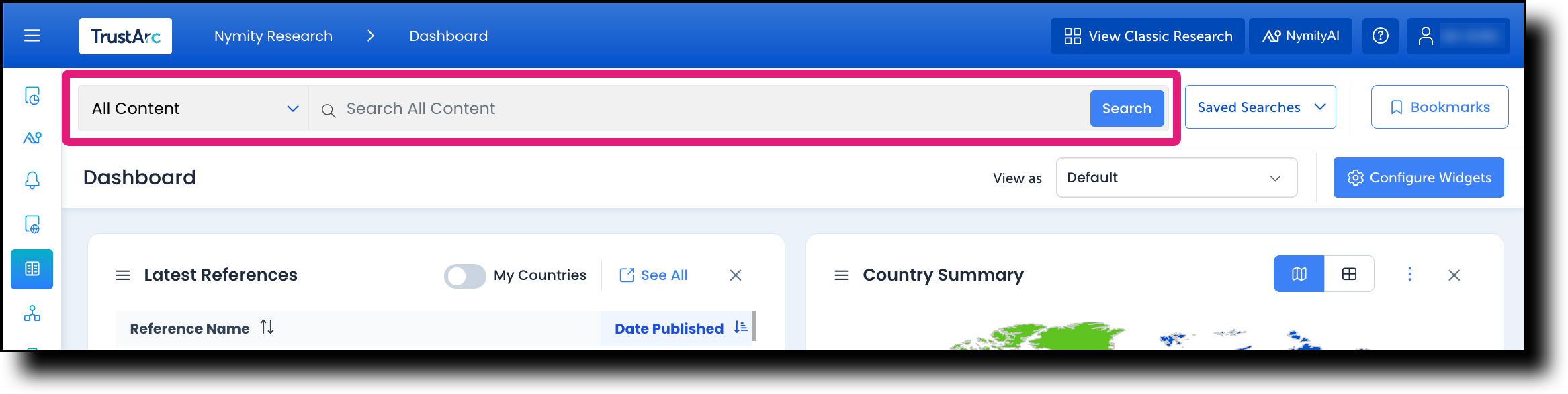 Dashboard – TrustArc Help Center