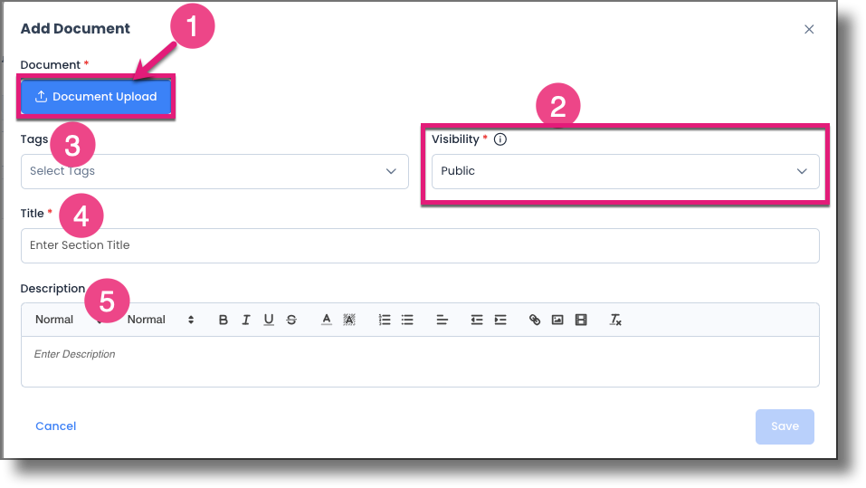 Uploading a Document – TrustArc Help Center