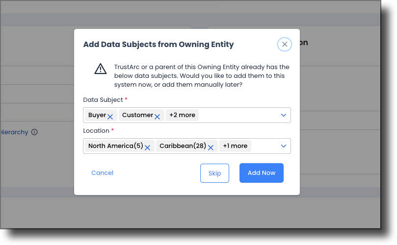 Creating a System Record – TrustArc Help Center