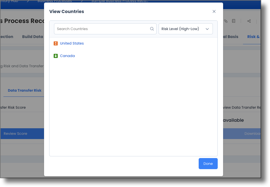 Creating a Standard Business Process Record – TrustArc Help Center