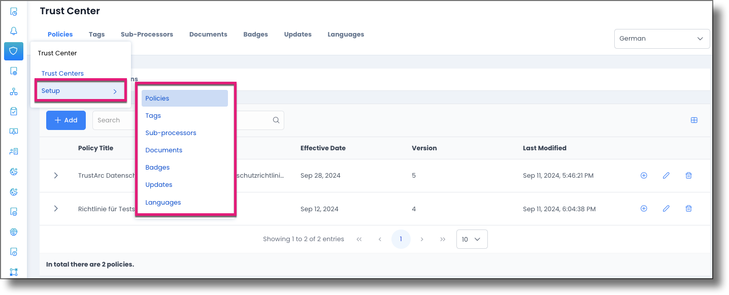 Trust Center Release - September 24, 2024 – TrustArc Help Center