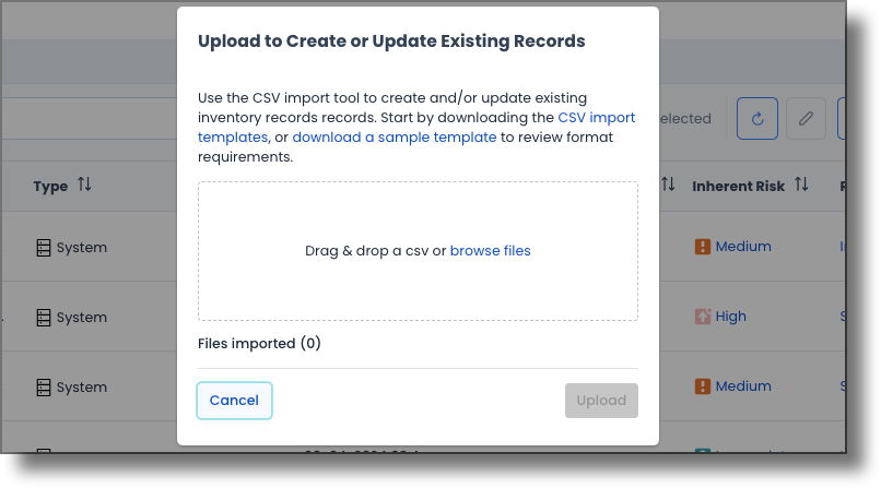 Using the CSV Import tool – TrustArc