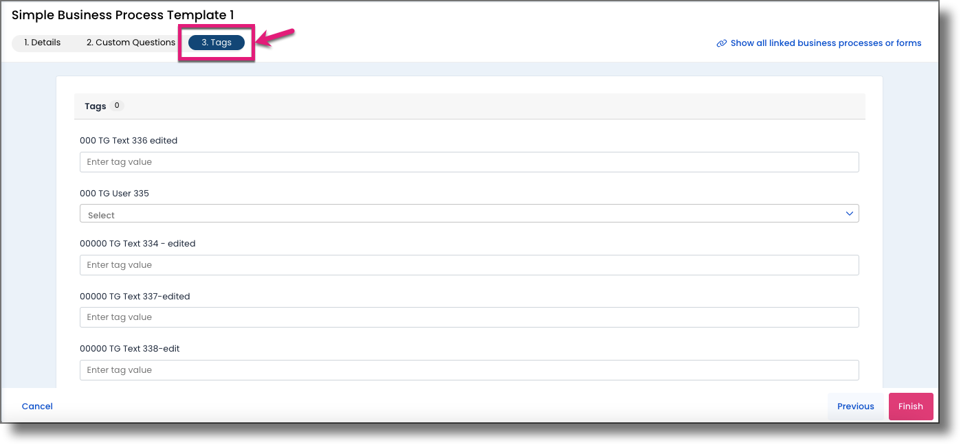Creating a Simple Business Process Record Template – TrustArc Help Center