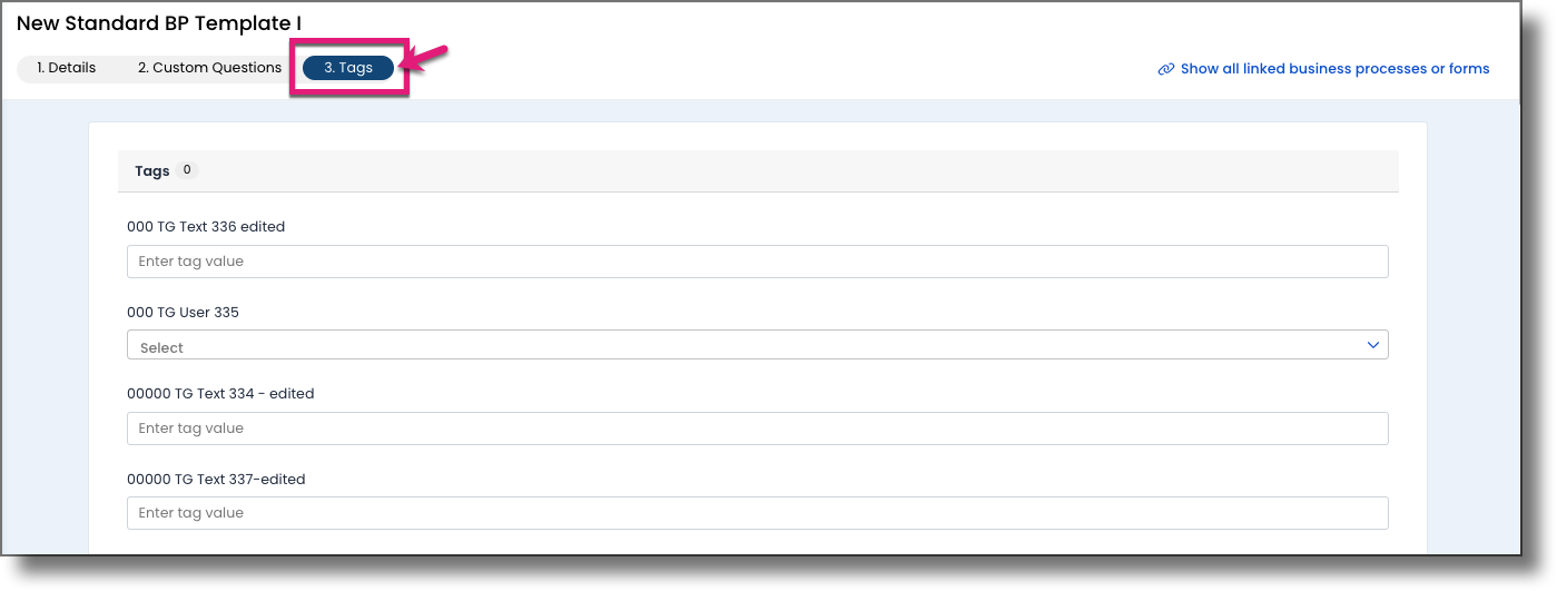 Creating a Standard Business Process Record Template – TrustArc Help Center