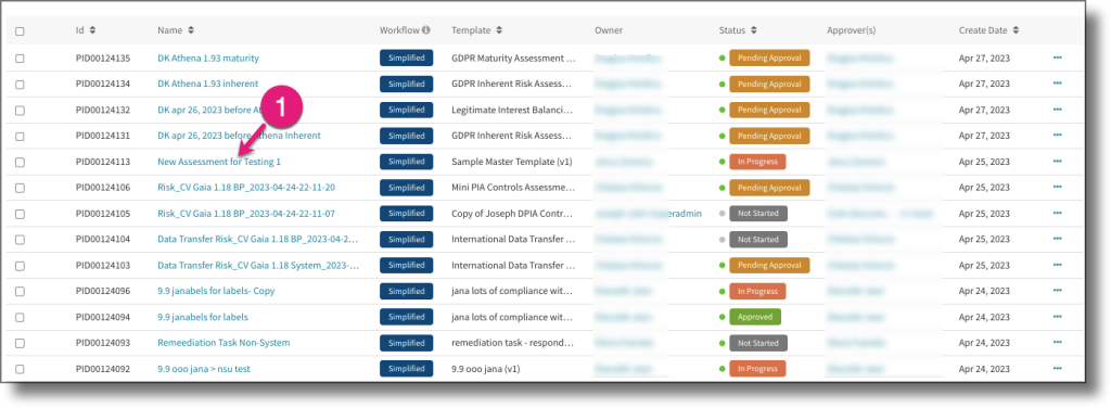 Editing the Assessment – TrustArc Help Center