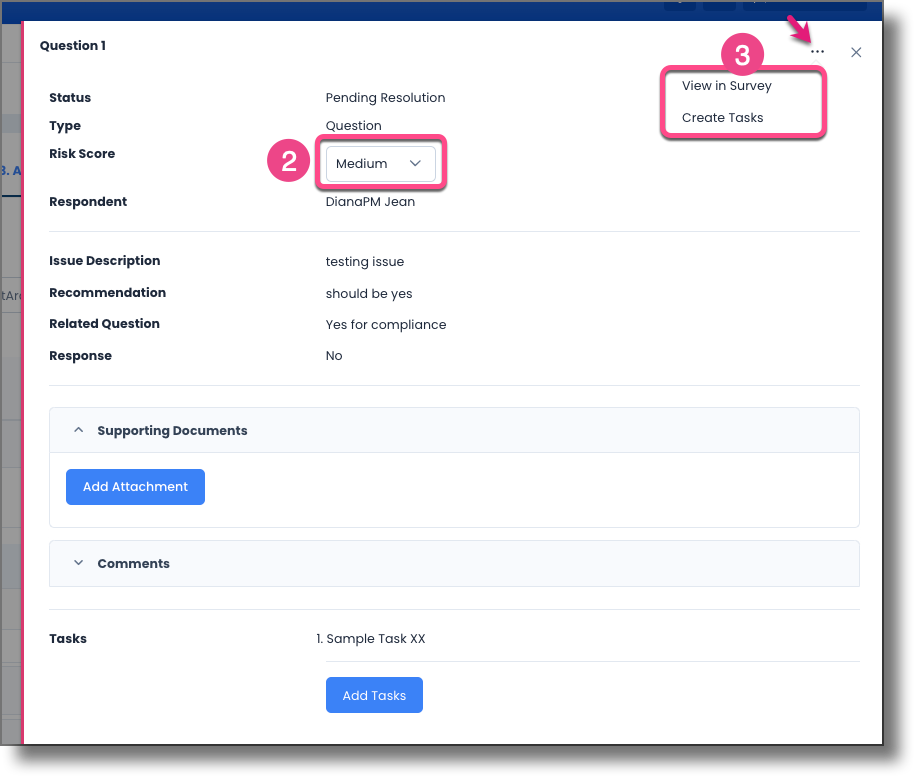 Understanding the Action Plan section of the Assessment Report page ...