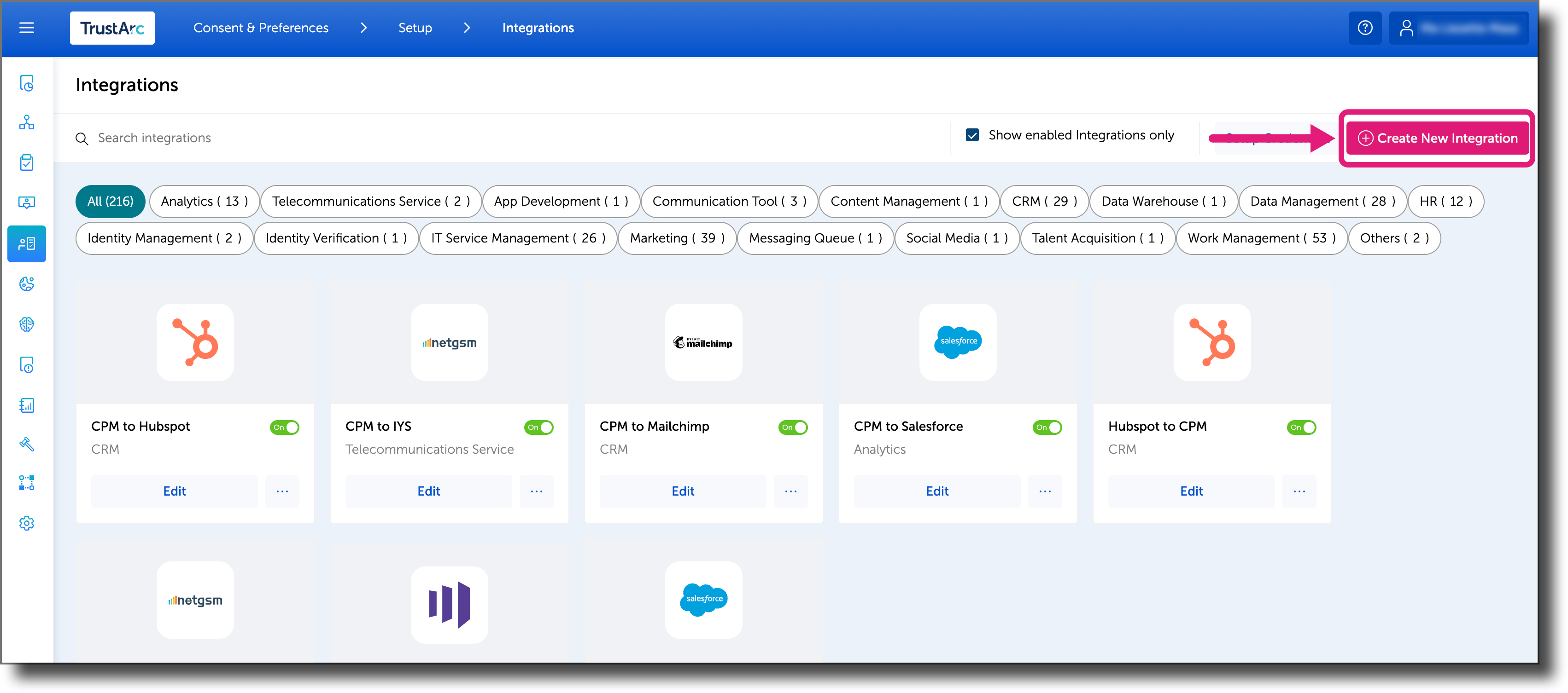 Creating Rapid API Integration – TrustArc Help Center