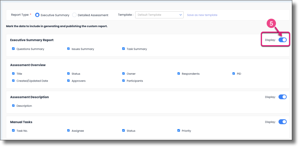 Creating a Custom Assessment Report – TrustArc Help Center