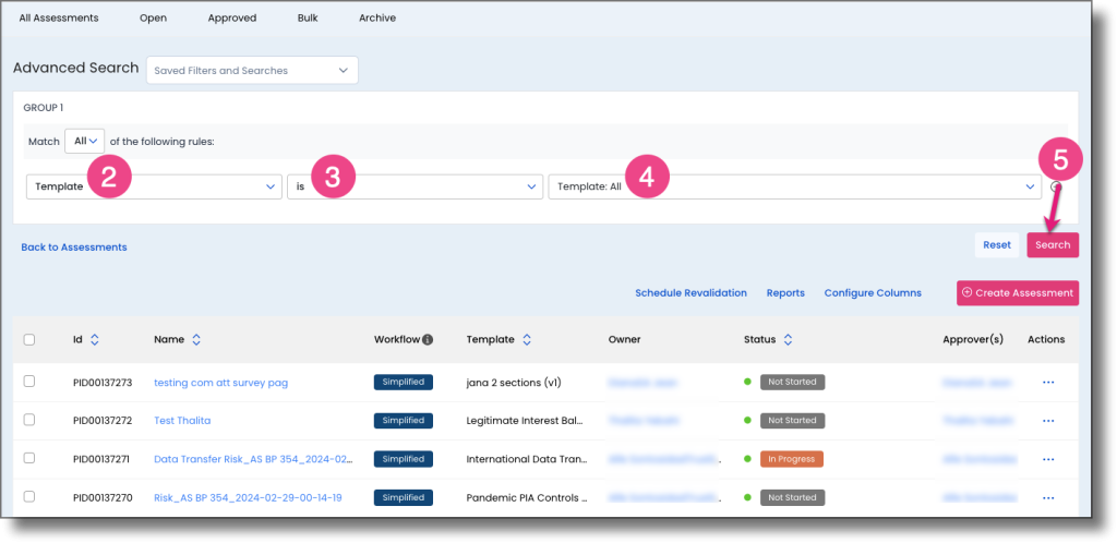 Using Advanced Search – TrustArc Help Center