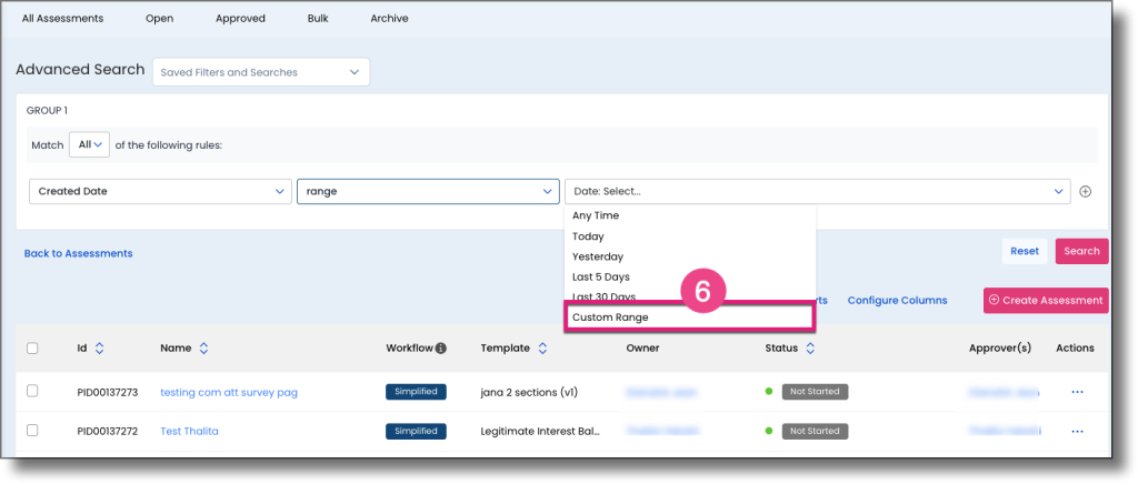 Using Advanced Search – TrustArc Help Center