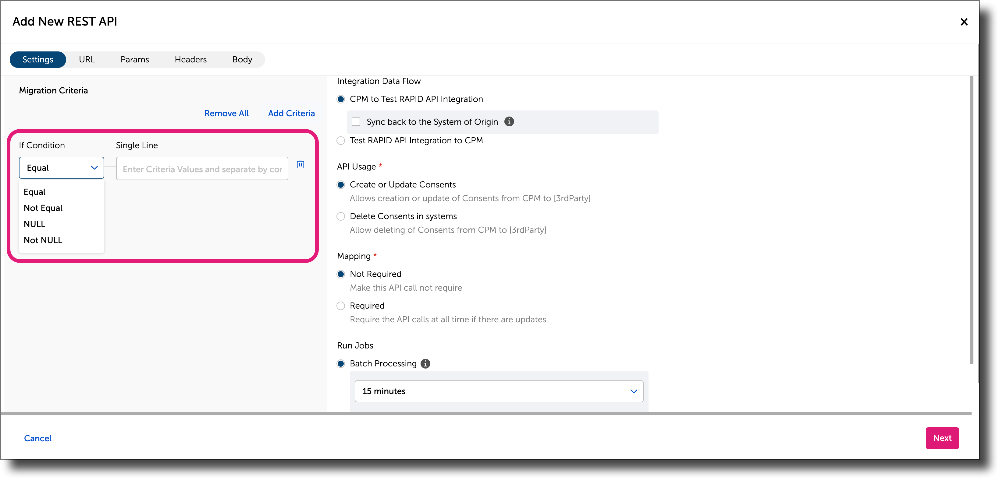 Mapping a Single API – TrustArc Help Center