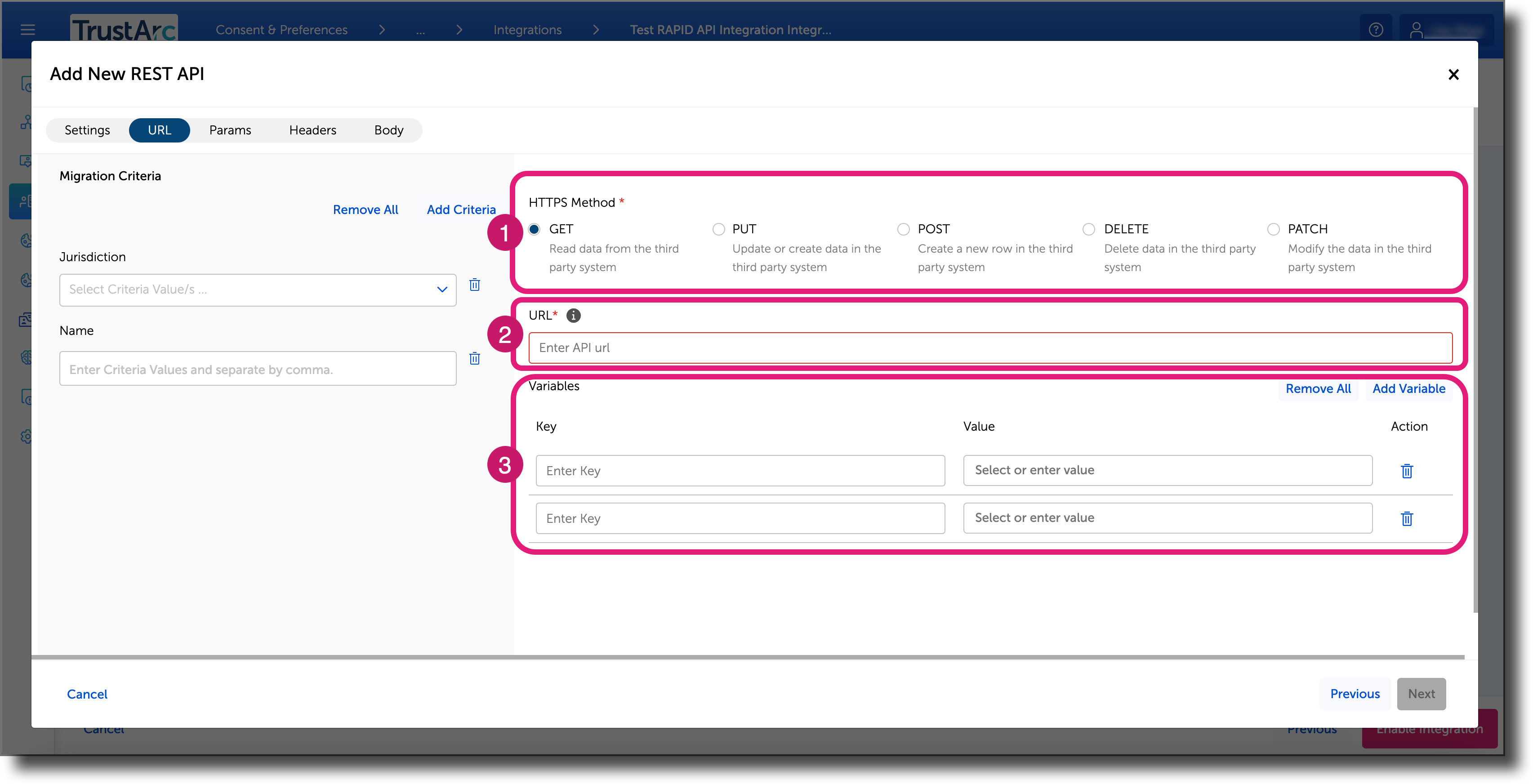 Mapping a Single API – TrustArc