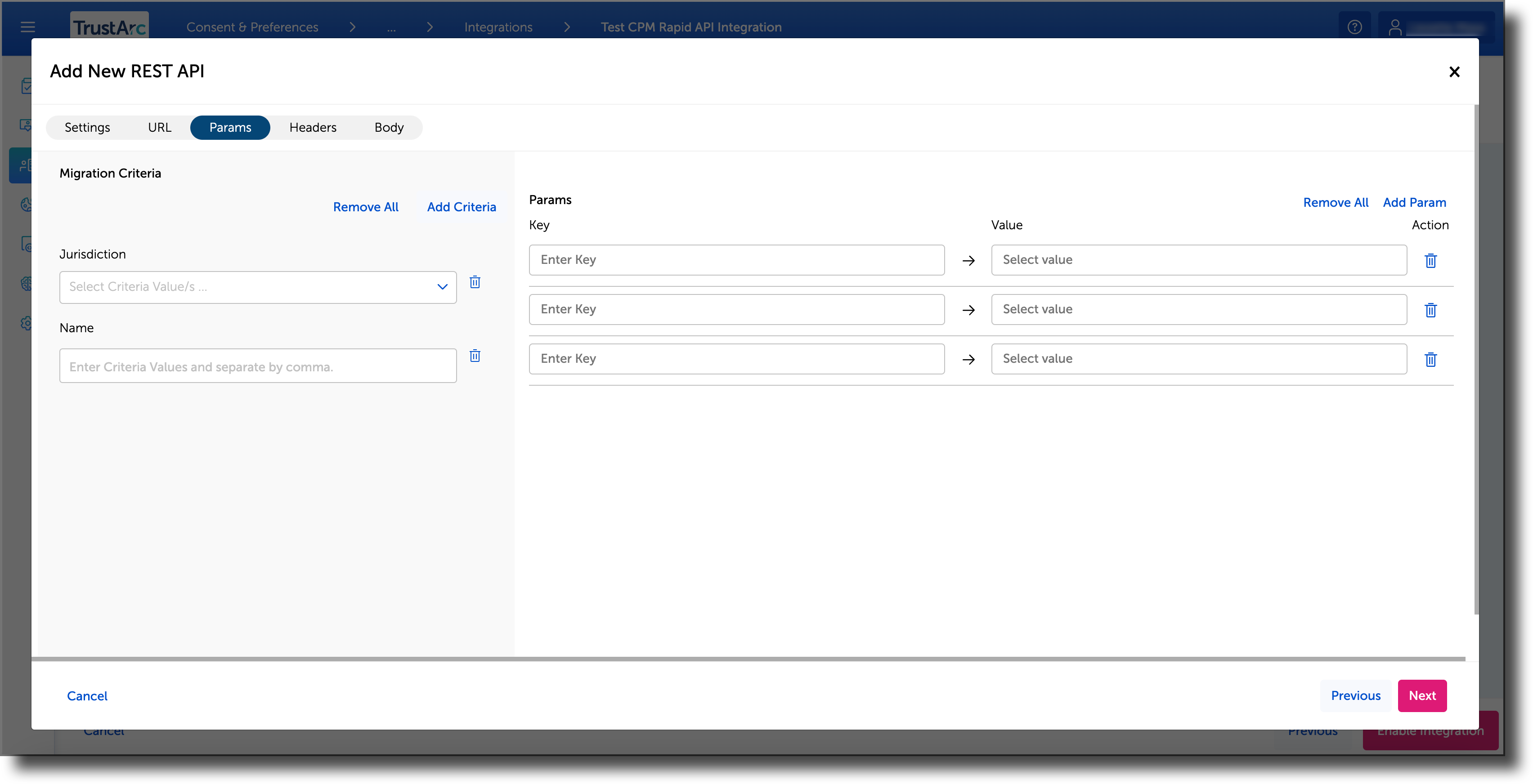 Mapping a Single API – TrustArc