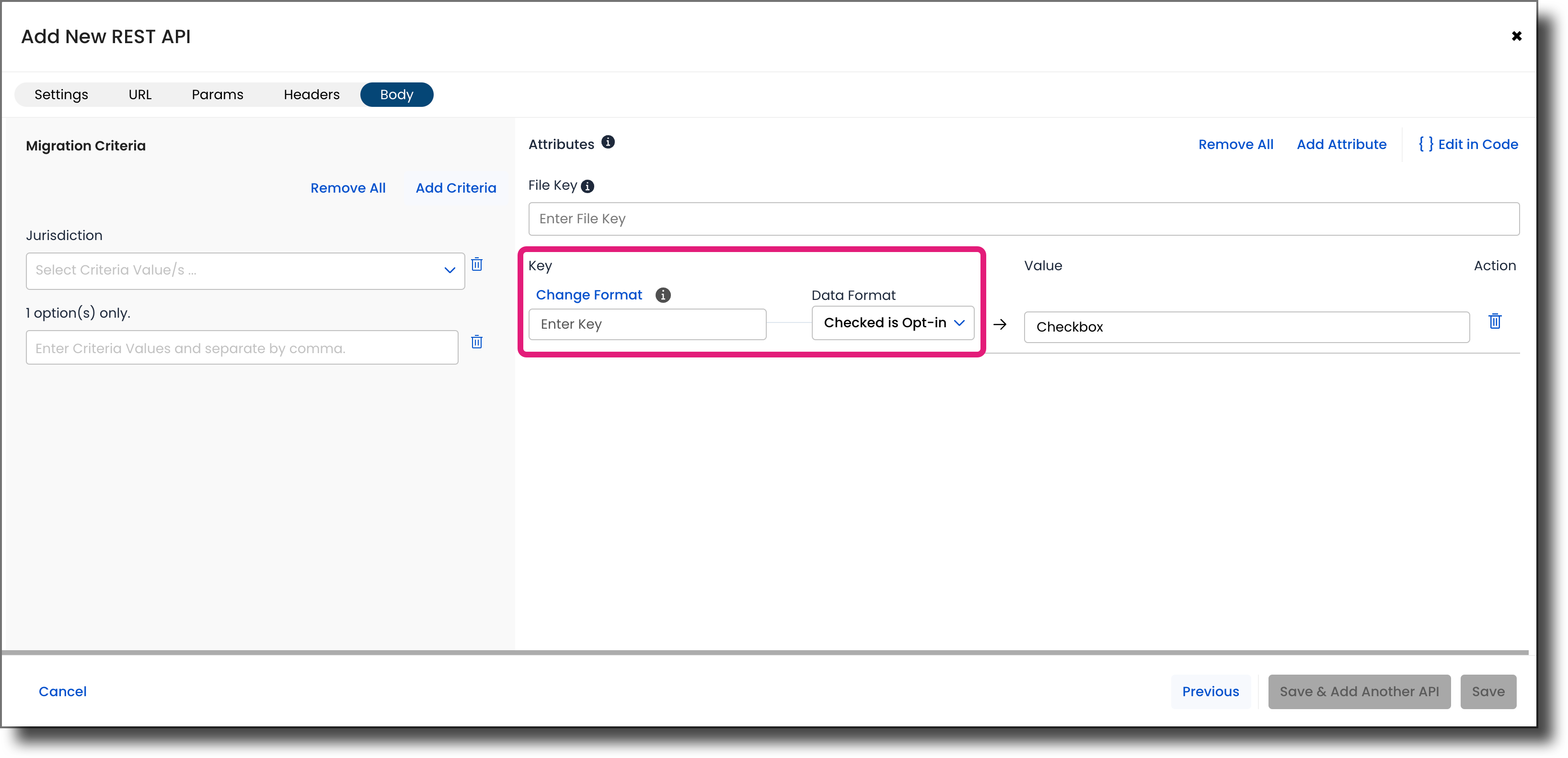 Mapping a Single API – TrustArc Help Center