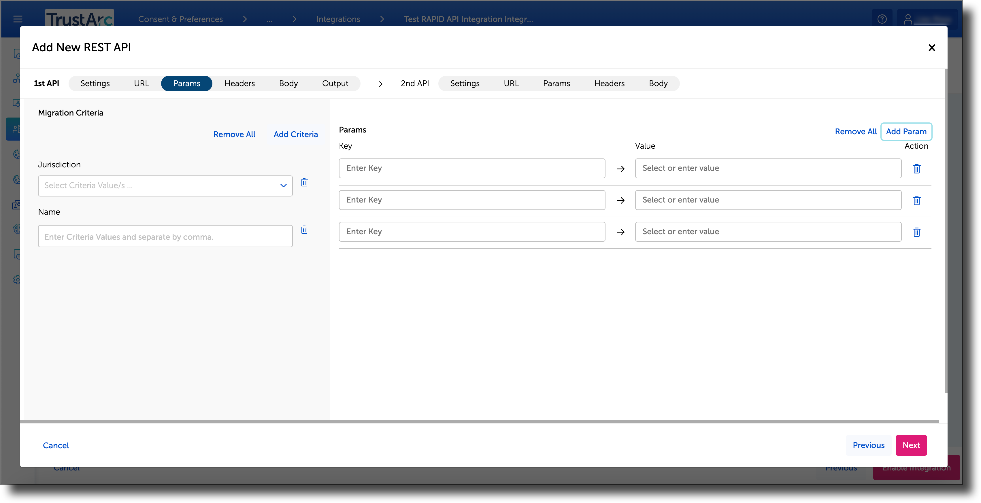 Mapping Linked APIs – TrustArc Help Center