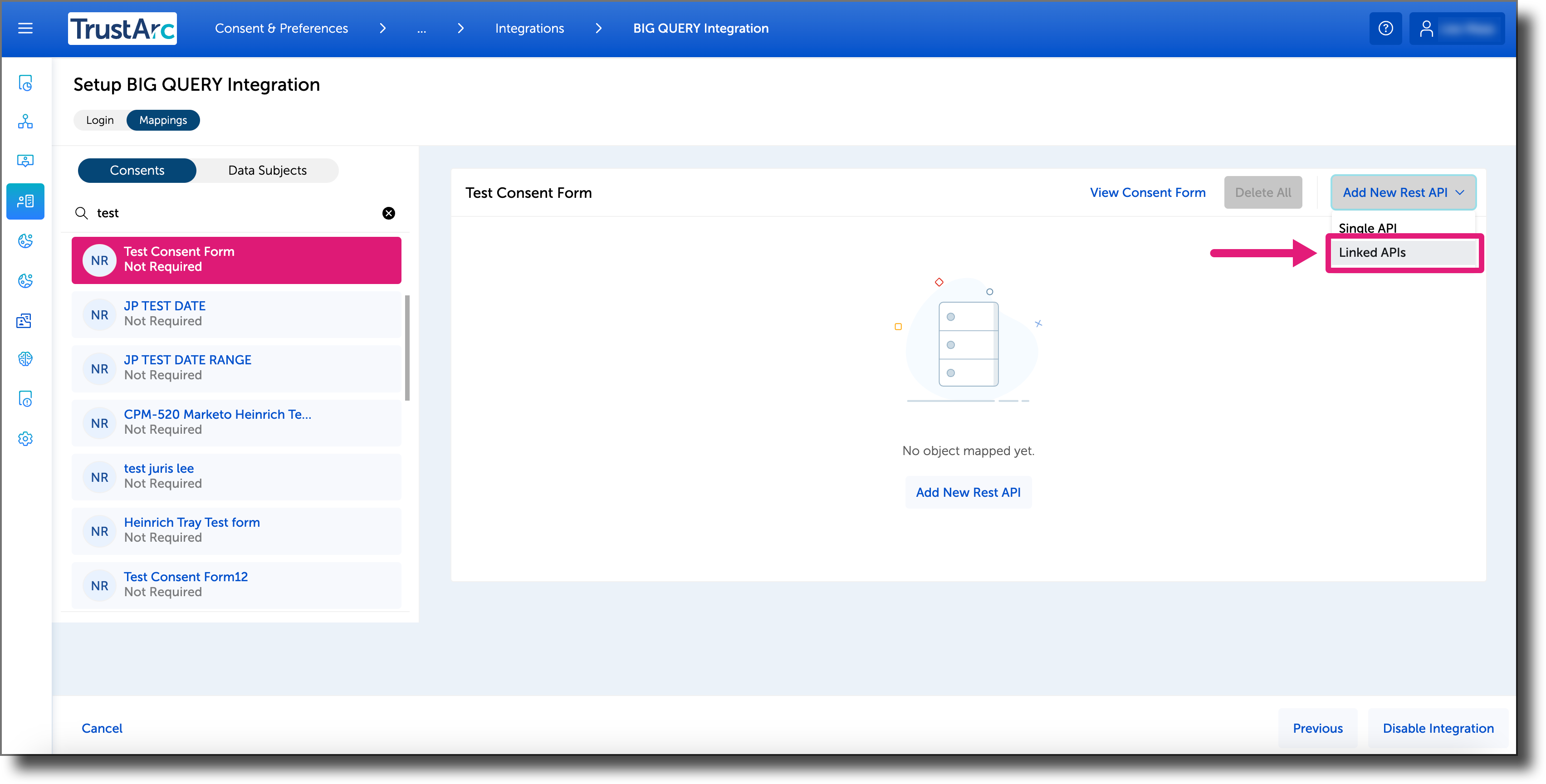 Mapping Linked APIs – TrustArc