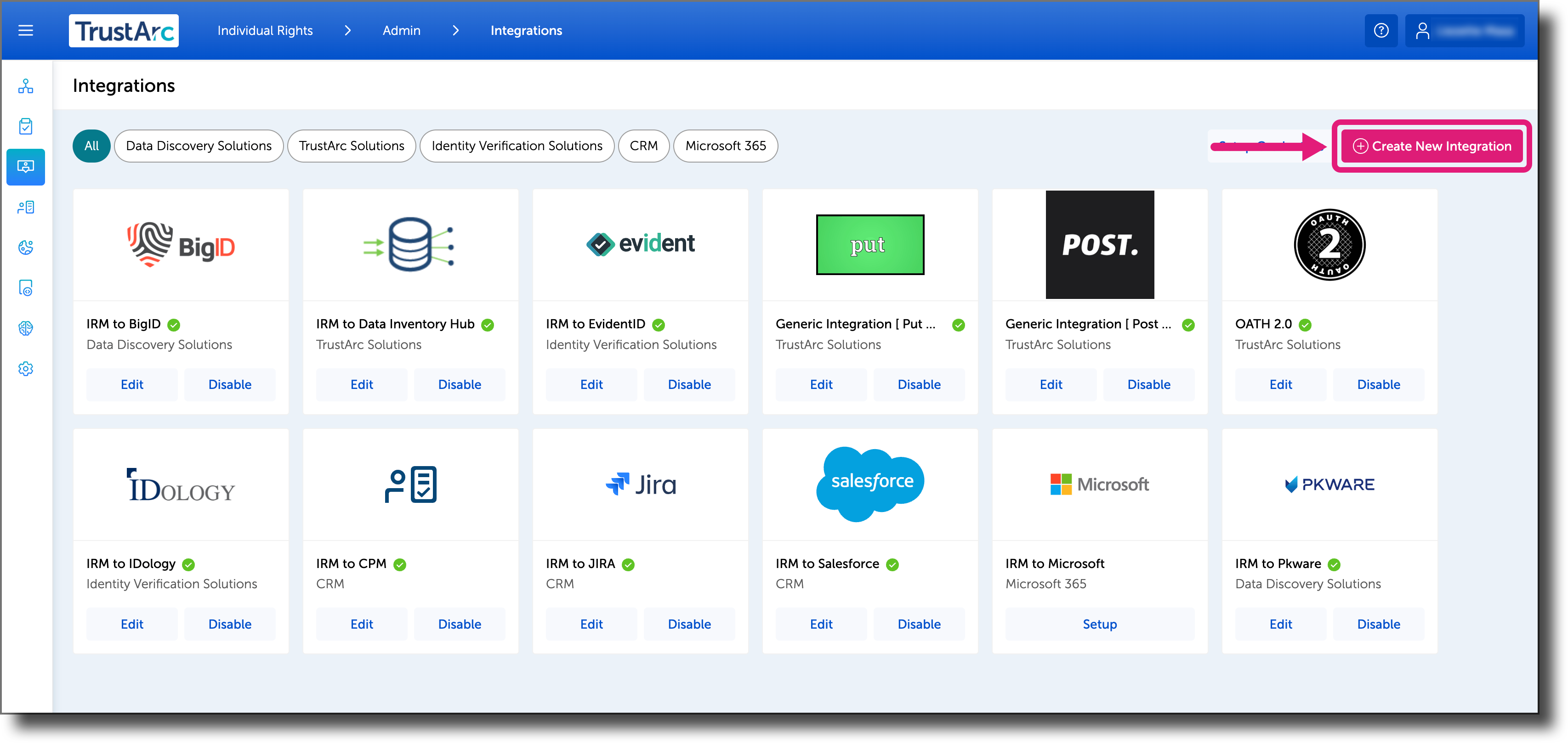Creating Rapid API Integration – TrustArc Help Center