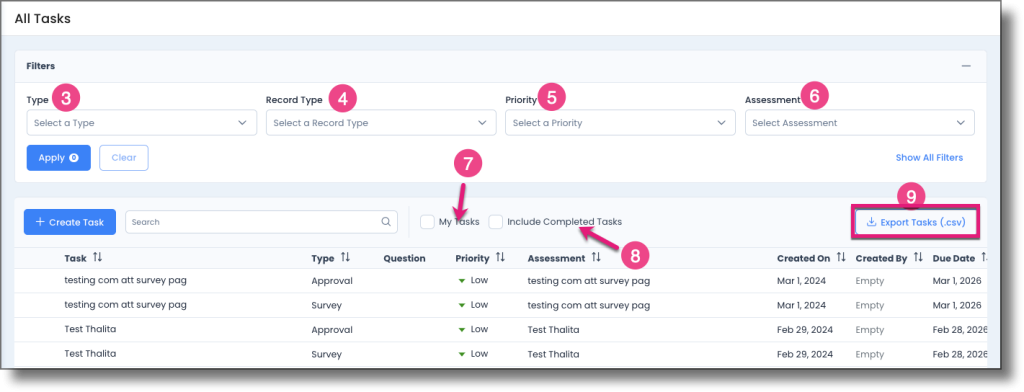 Viewing your Assessment Tasks – TrustArc Help Center