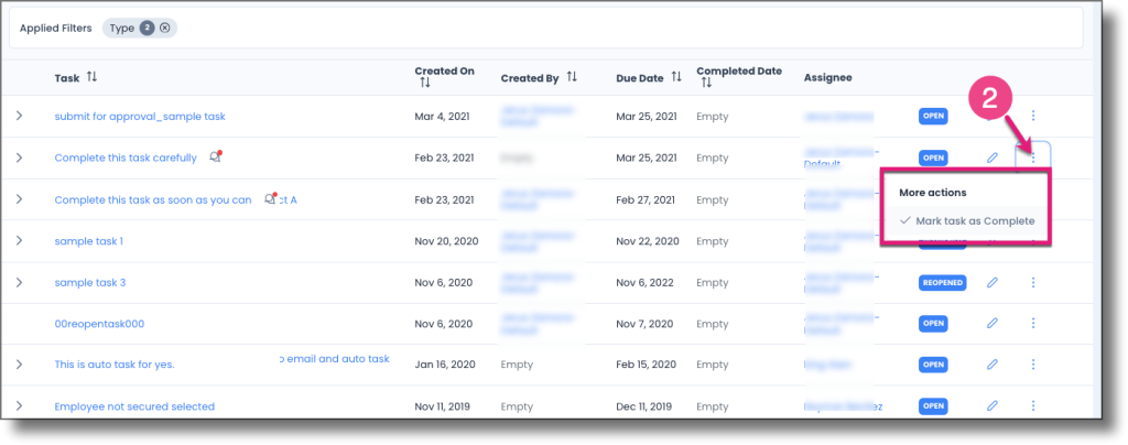 Completing an Assessment Task – TrustArc Help Center