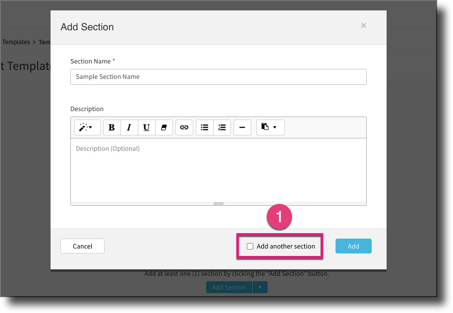 Adding Sections – TrustArc Help Center