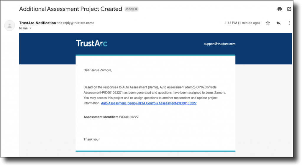 Creating Auto-Assessments – TrustArc Help Center