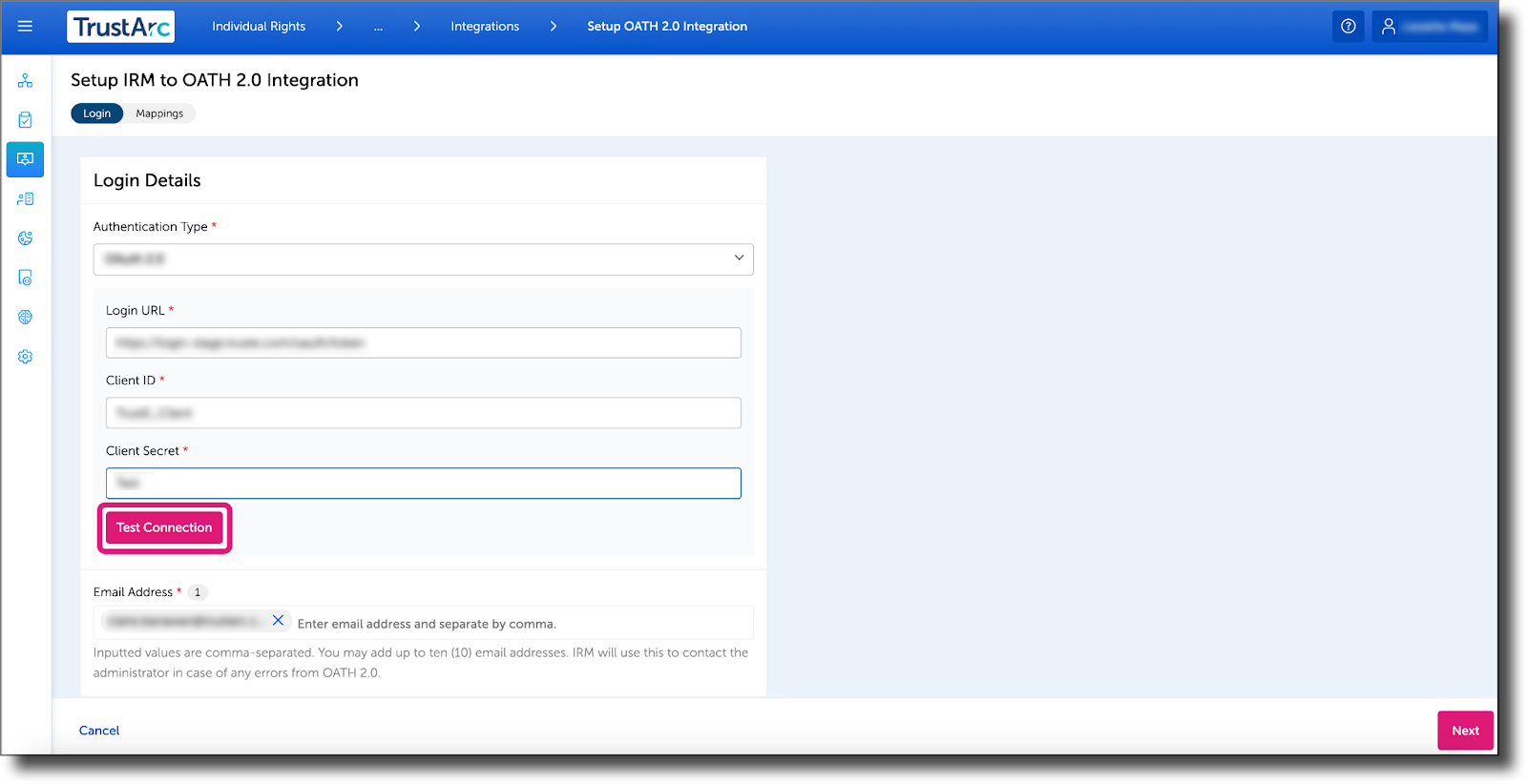 Setting Up Rapid API Integration – TrustArc Help Center