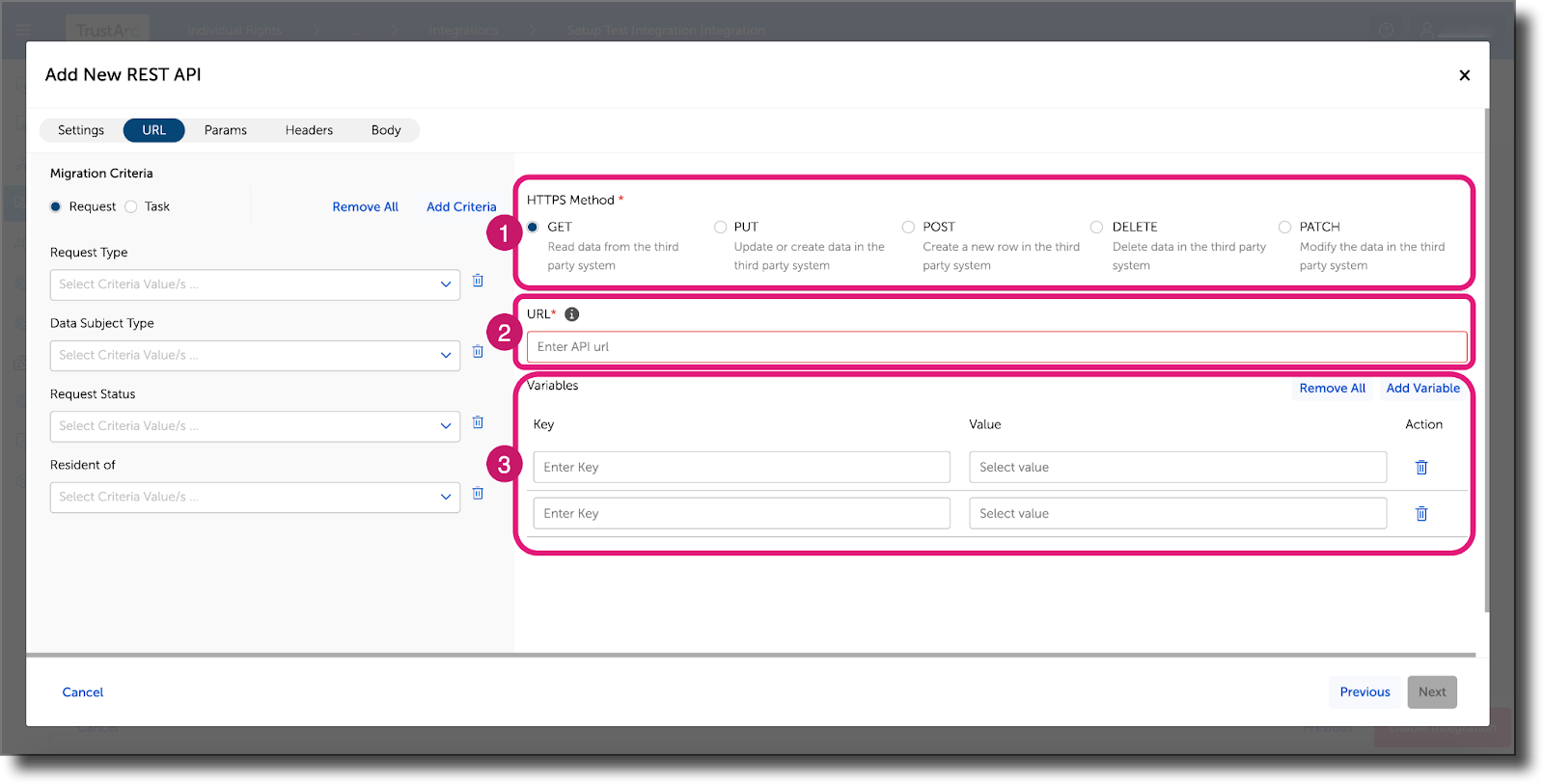 Mapping a Single API – TrustArc Help Center