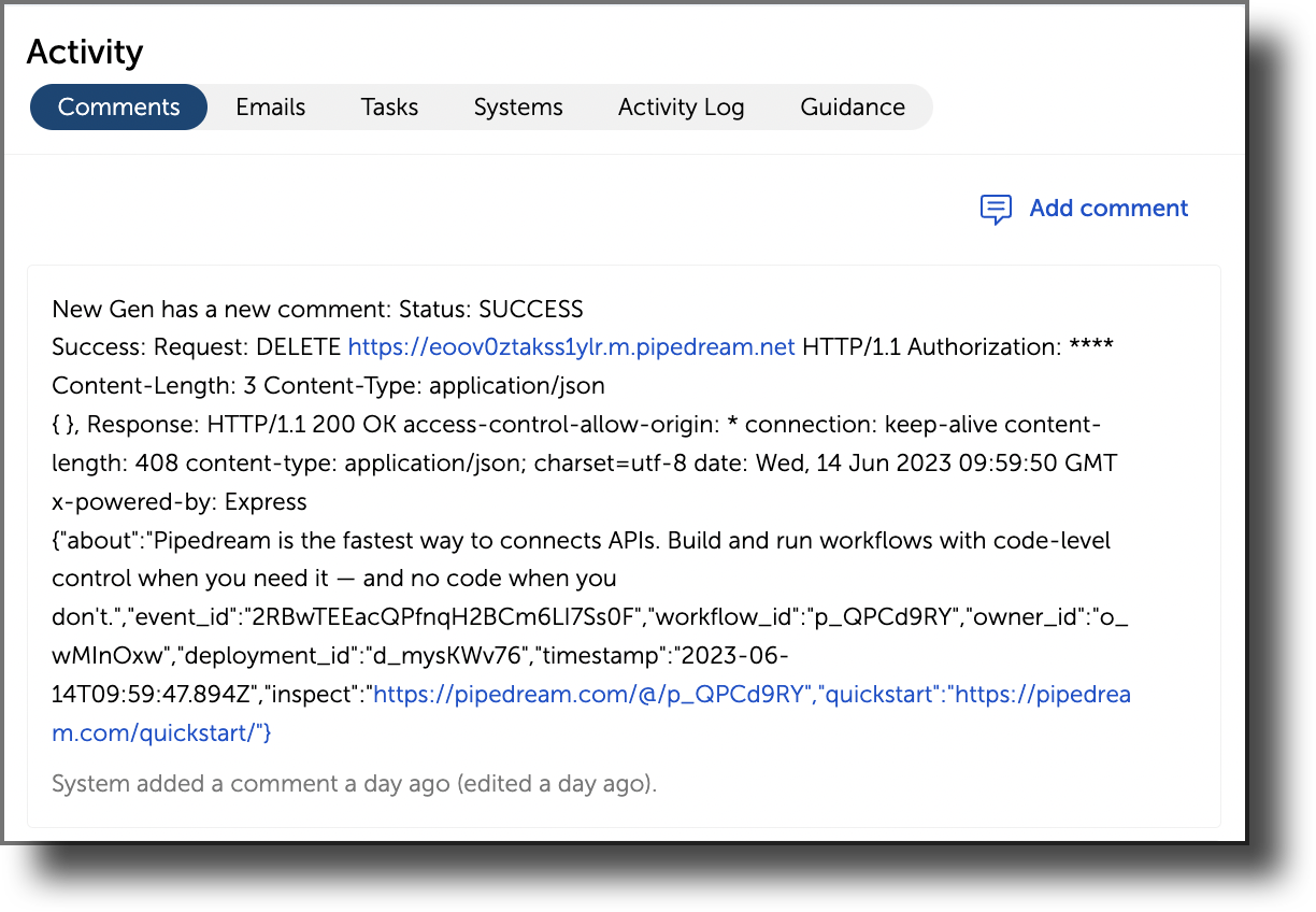 Delete data in systems – TrustArc Help Center