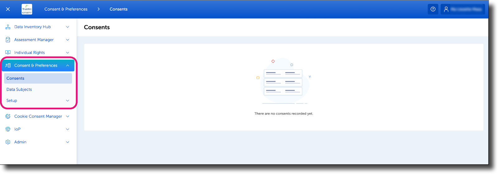 Accessing the Consent and Preference Manager – TrustArc Help Center