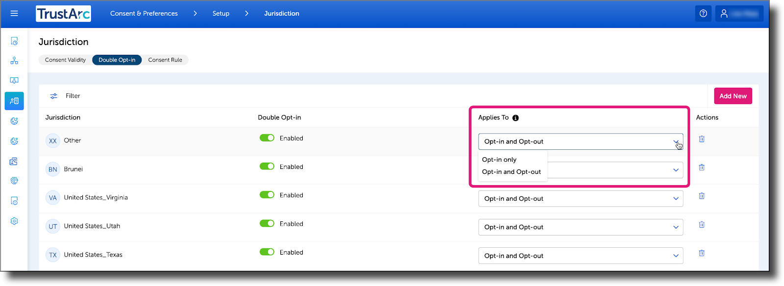 Set Up Double Opt-in – TrustArc Help Center