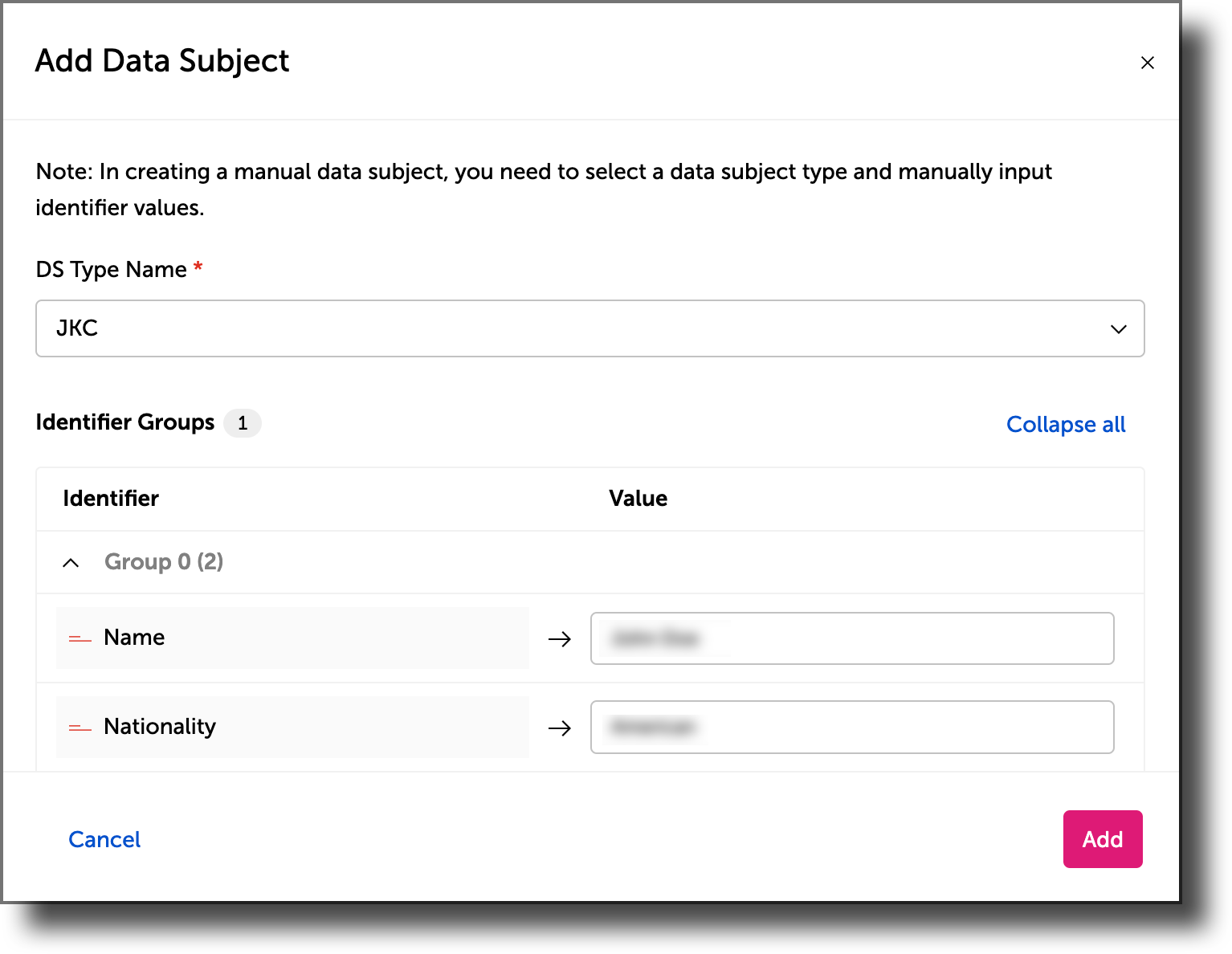 Adding New Data Subjects – TrustArc Help Center