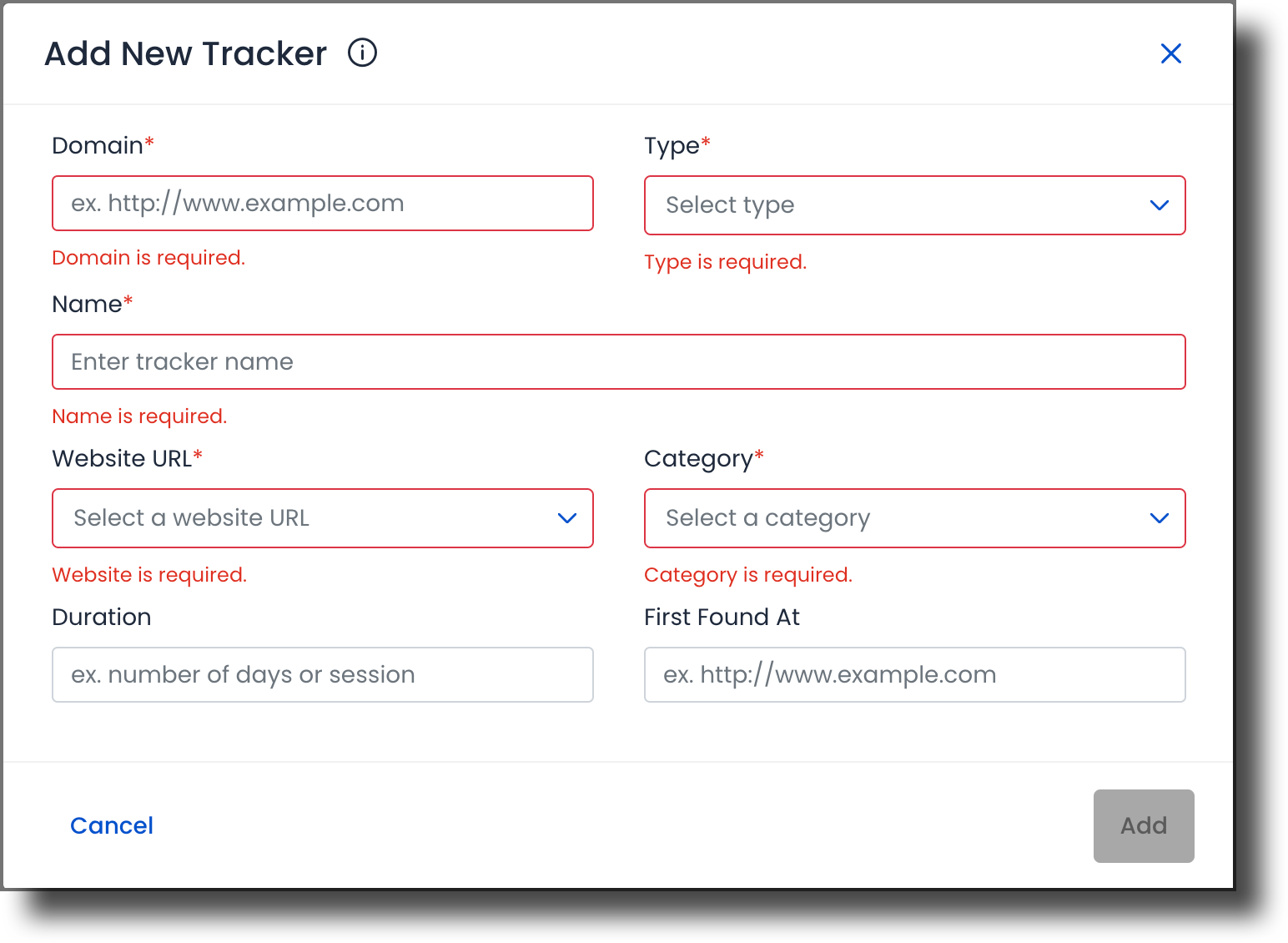 Adding Custom Vendors and Trackers – TrustArc Help Center