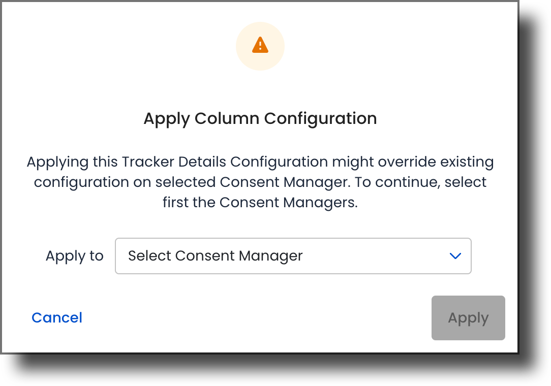 Applying the Column Configuration – TrustArc Help Center