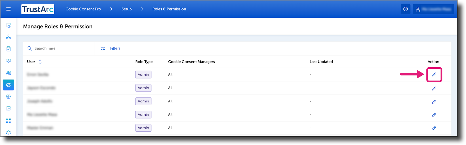 Editing Permissions – TrustArc Help Center