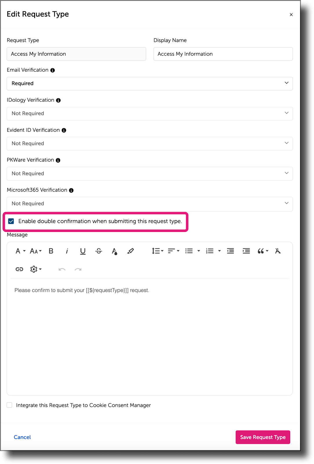 Form Builder Tab – TrustArc Help Center