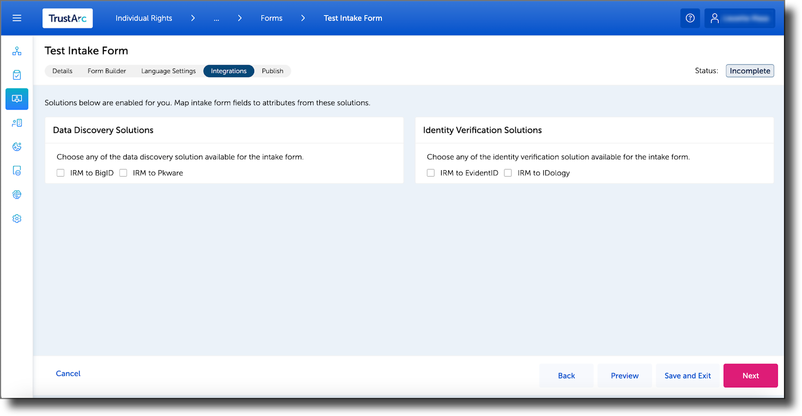 Integrations – TrustArc Help Center