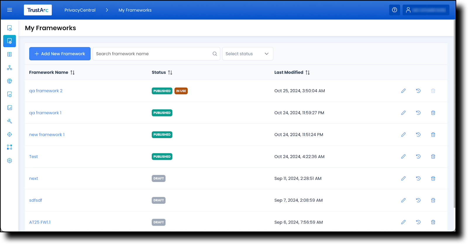 Governance Suite Release - October 30, 2024 – TrustArc Help Center